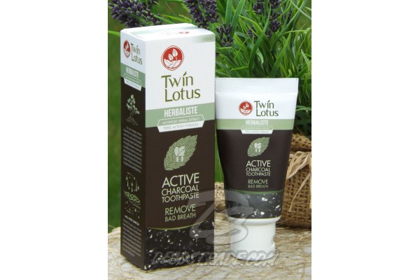 Отбеливающая зубная паста с бамбуковым углем от Twin Lotus, Toothpaste ...